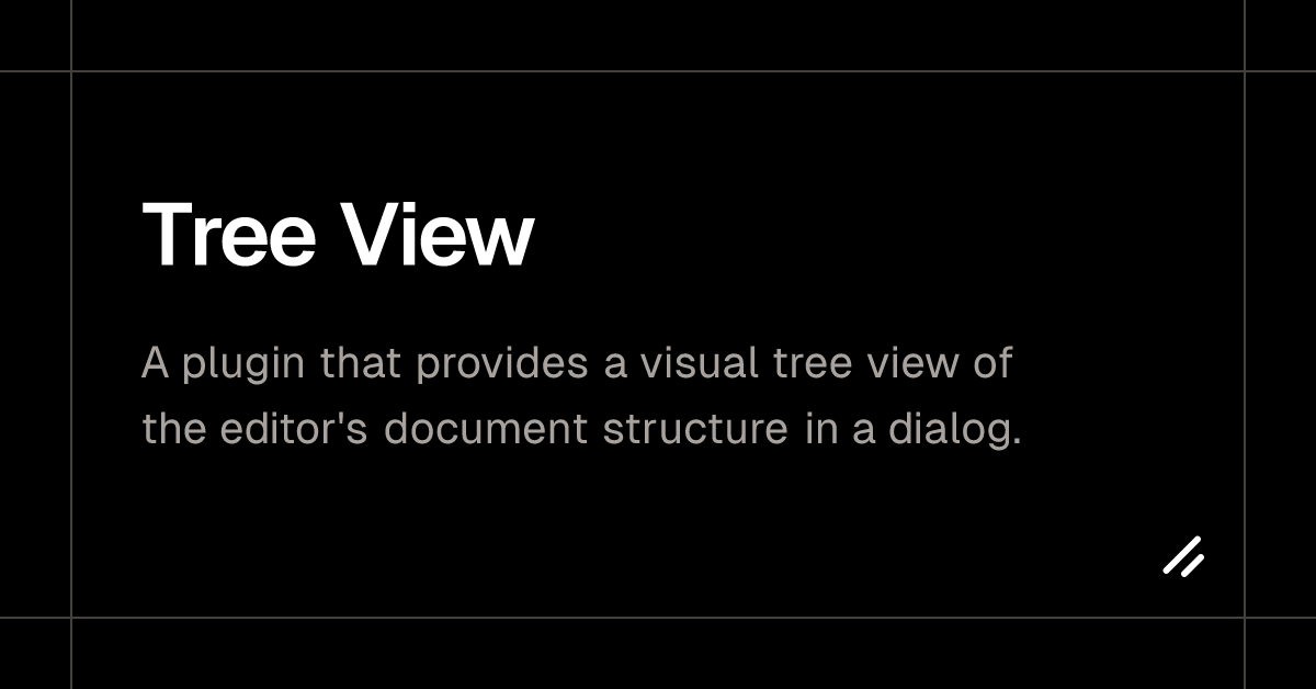 Tree View - shadcn/editor