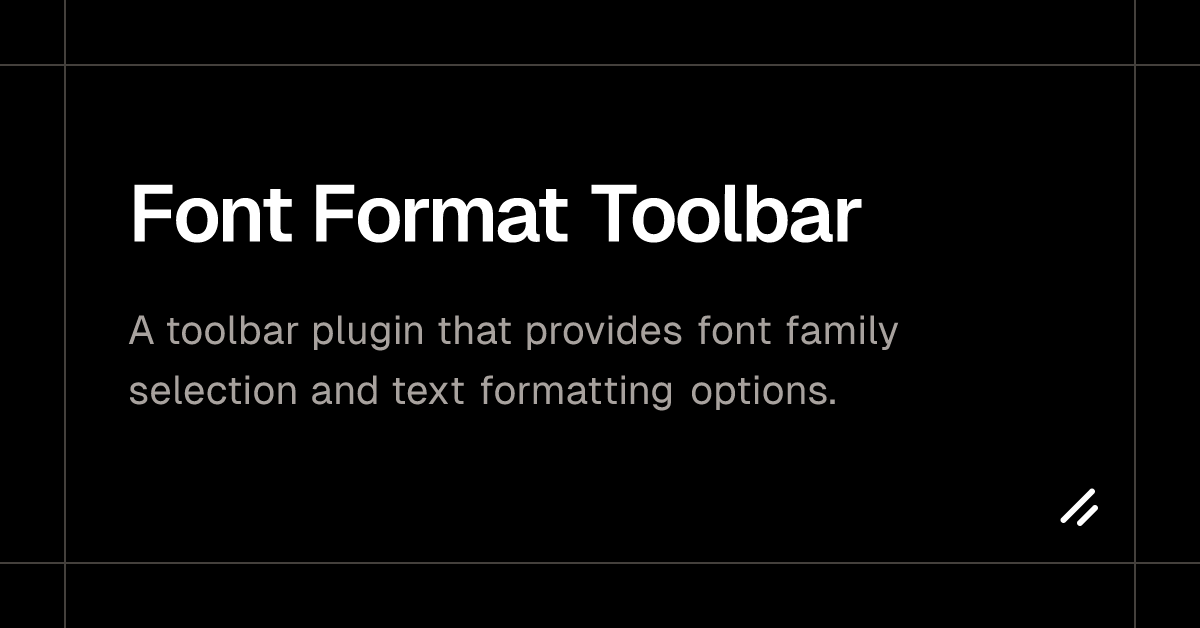 Font Format Toolbar Shadcn Editor