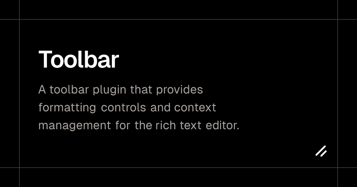 Toolbar - shadcn/editor
