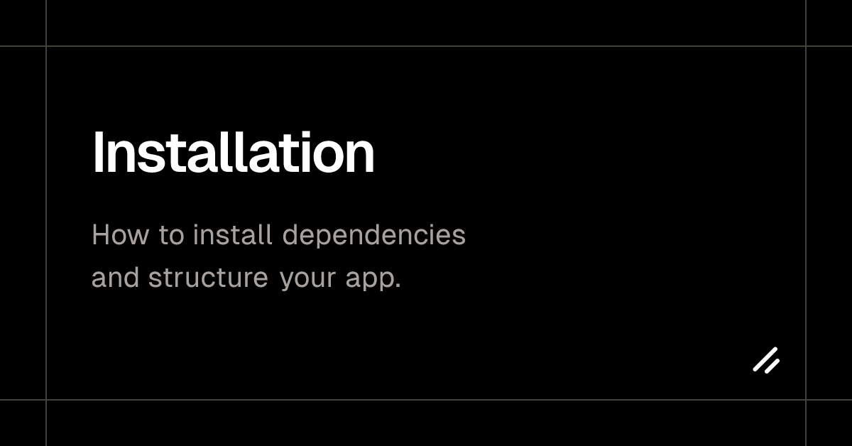 Installation - shadcn/editor